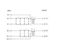 China LPJ2001CNL Magnetic RJ45 Jack , P36@P08-17D9-A Ethernet Connector 10Base for sale