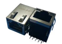 China HFJT1-1G16-L12RL Connector Rj45 Fêmea Cat 5 Modular Jack LPJG16373AENL for sale