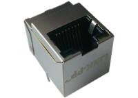 China HFJV1-RP48-L12RL Top Entry Vertical RJ45 Jack POE Magnetic Connector 180 degree for sale