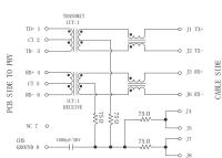 China 6605426-1 100Base-T Magnetic RJ45 Jack LPJ0012CNL Single Port Interface for sale