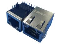China LPJG16314A37NL 1x10/100/1000 Rj45 Modular Jack Gigabit Connector for sale