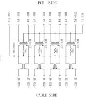 China LPJG0820G4NL Magnetic RJ45 Jack 7499111441A IEEE 802.3ab for 1000BaseT for sale