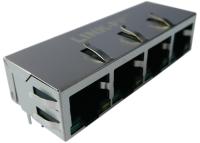 China 7499031120A Magnetic RJ45 Jack LPJ46401ADNL IEEE 802.3u 4x 10/100Base-TX for sale