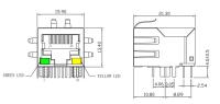 China JKM-0001NL RJ45 Modular Jack Matched ATSAM3S1AB-AUR In Layer switch for sale
