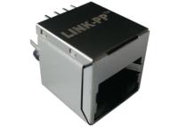 China JP-TS-20003-2 , Vertical RJ45 Jack LPJD0012BENL 8 Position PCB Connectivity for sale