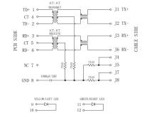 China A40-108-261-900 Magnetic RJ45 Jack LPJ0011GDNL Female Connectivity for sale