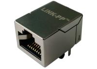 China HFJ11-RPE36E-S1RL Magnetic POE RJ45 Connector LPJ4164DNL Single Ethernet for sale