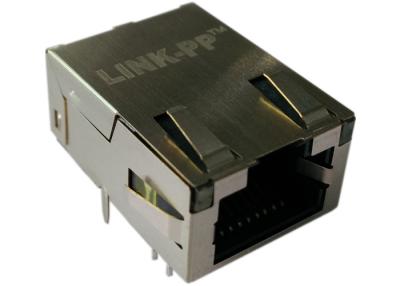 China Low Profile Magnetic Jack LPJK7003B97NL Cross 1840745-4 Female 12 Pins With LED for sale