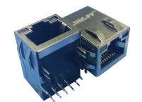 China 1-6605752-1 | LPJ16251AZNL Magnetic RJ45 Jack 10/100Base-Tx, Resistor LED Green for sale