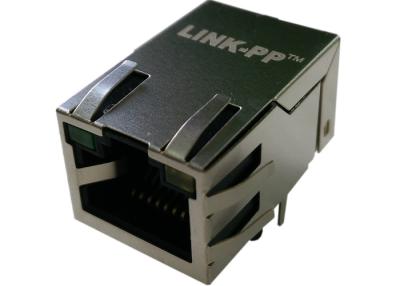 China RTA-164AGC1A Magnetic RJ45 Jack LPJG17390-1AONL W / LEDs 10 / 100Base-T Tab-Up for sale