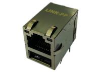 China 43F-1201DYD2NL / LPJU3101AONL RJ45 USB Connector 10/100 Magnetic for sale