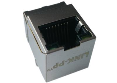 China HFJV1-1G02-L17RL Gigabit Ethernet Single Vertical 1000Base-T Magnetic Jack for sale