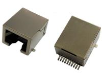 China 10p10c Smt Rj50 Connector 10 Position Surface Mounting Ethernet Socket for sale