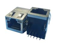 China RT7-174ABB1A Magnetic RJ45 1X1 Tab Up 10/100 BaseT Ethernet PCB 8pin With LED for sale