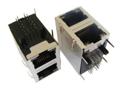 China ARJM21A1-811-BA-EW2 2x1 Port Stacked Rj45 Right Angle Without Magnetic for sale