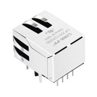 China LPJ0012AGNL 10/100Base-T RJ45 Single Port Jack With LED for sale
