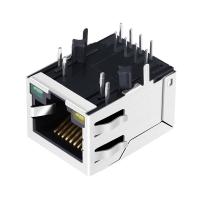 China LPJ0012AGNL 10/100Base-T RJ45 Single Port Jack With LED for sale