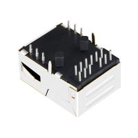 China L829-1J1T-43 1000BASE-T MagJack RJ45 Low Profile Tab Up OG/Y Leds for sale