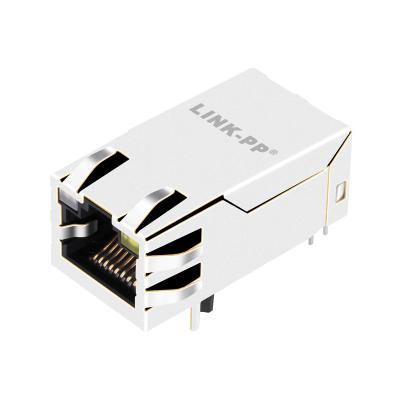 China 2250506-1 RJ45 MagJack PoE 1000BASE-T Tab Up GO/Y Leds for sale