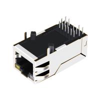 China 2250506-1 RJ45 MagJack PoE 1000BASE-T Tab Up GO/Y Leds for sale
