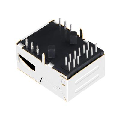 China 1840783-1 Low Profile RJ45 Jack 100BASE-T Tab Up Without Led for sale