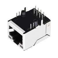 China 2250034-1 Magnetics RJ45 Jack 100BASE-T Tab Up With Leds for sale