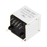 China JXD2-0Z14NL RJ45 Vertical Magnetics Jack Industrial Top Entry Single Port LPJD4012DNL for sale