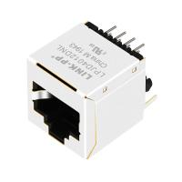 China JXD2-0Z14NL RJ45 Vertical Magnetics Jack Industrial Top Entry Single Port LPJD4012DNL for sale