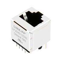 China JXD2-0Z14NL RJ45 Vertical Magnetics Jack Industrial Top Entry Single Port LPJD4012DNL for sale