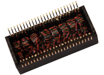 China SMT Toroidal Lan Transformer , Black PCB Connector XF4354B for sale