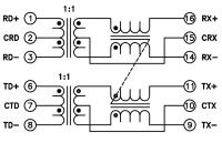 China 749014013 350µH 10/100BT POE Transformer With 4800Vrms Dielectric , ISO UL Listed for sale