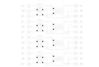 China 000-7044-37 Discrete Single Port Gigabit 24 Position Surface Mounting Magnetic for sale