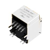 China HFJV1-1G01-L12RL 1000 Base-T RJ45 Vertical Connector Yellow/Green Leds LPJD0713BDNL for sale