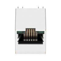 China HFJV1-1G41-L11RL 1000 Base-T RJ45 Vertical Jack With Magnetics LPJD0743BFNL for sale