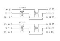 China 749010012 / LP1102NL Ethernet Isolation Transformer 100 BASE - T  Single Port SMT for sale