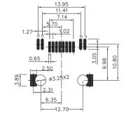 China LPJES101XAGNL SMT RJ45 Connector Pin-In-Past Soldering Surface Mounting Cat5/5e for sale