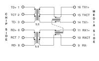 China H2019NL / LP2019ANL POE Transformer 10/100BASE-TX VoIP Magnetics Modules for sale