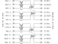 China H2006ANL / H2006ANLT Power Over Ethernet Magnetic Transformers 100Base-TX for sale