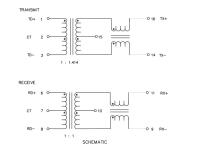 China H1121NL , H1121NLT , H1121 Ethernet Magnetic Transformers XFRMR 1PORT 1:1.414 10/100 for sale