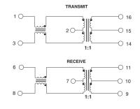 China H1183NL , H1183 , H1183NLT 10/100Base-T SMD 1-Port Transformer 1:1/1:1 1500Vrms for sale
