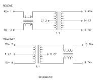 China H1199NL 10/100 Ethernet Transformer XFRMR MAG Single Port Surface Mount for sale