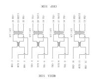 China H2305NL , H2305NLT | LP42424NL 100Base-TX SMD PoE Transformer for sale