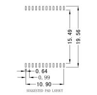 China HX2305NL , HX2305NLT | LP42424ANL Signal Transformers 100Base-TX SMD PoE 350uH 2-Port for sale