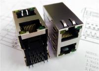 China 1-6368011-5 2X1 Stacked Rj45 Female Jack 8 POSITION Shielded 2-6368011-1 for sale