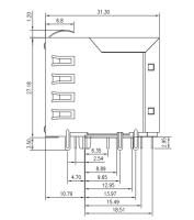 China 1-6368011-0 MagJack 2X1 Stacked connector Rj45 8 POSITION Shielded 1-6368011-1 for sale