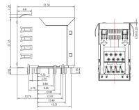 China 6368011-2 , 6368011-3 Dual Port 2X1 Stacked Rj45 Female Jack 8 POSITION for sale