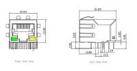 China HFJ11-RP44E-L12RL Ethernet Rj45 10 /100Base-T LPJ0190GENL Modular I / O Platform for sale