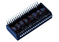 China 4x Port 100Base-Tx Magnetics H1053NL, H1053NLT 40pins SMD Transformer Ethernet for sale