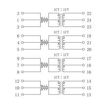 China 10Gig PHY Magnetic Transformer LP7016ANL Designed to Support 10GBase-T Transceivers for sale