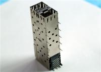 China 76090-5001 CONN CAGE SFP+ 2X1 W/LIGHT PIPE 	THT, R/A, Board Guide, EMI Shielded for sale